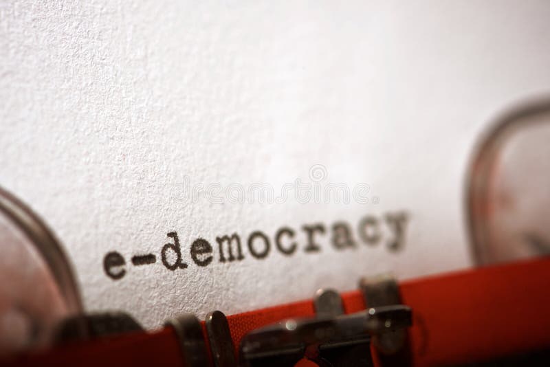 E-democracy concept view stock photo. Image of evolution - 261588732
