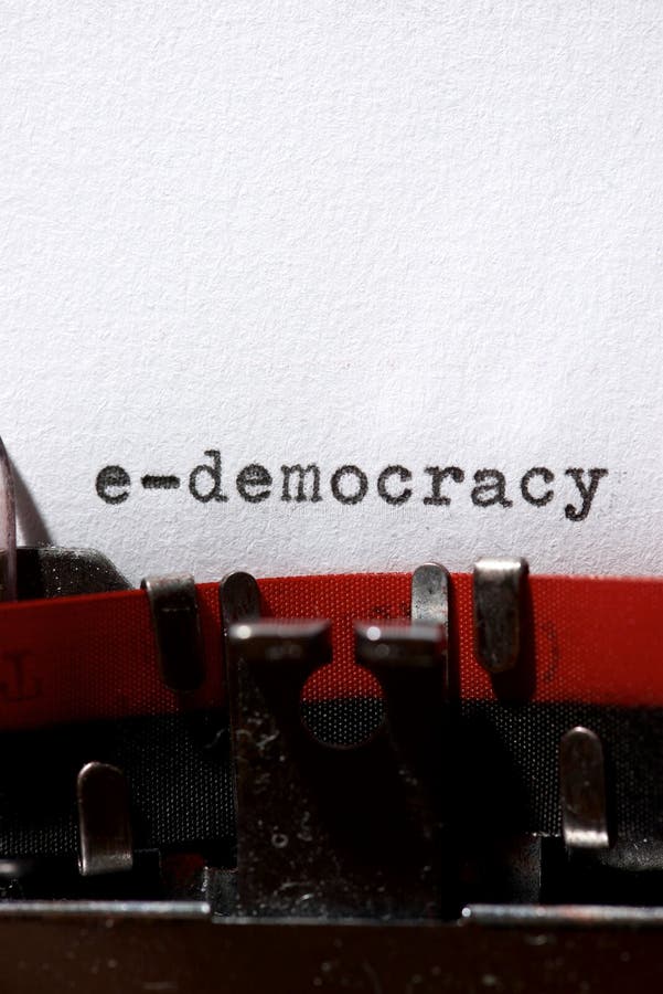 E-democracy concept view stock photo. Image of internet - 261588722