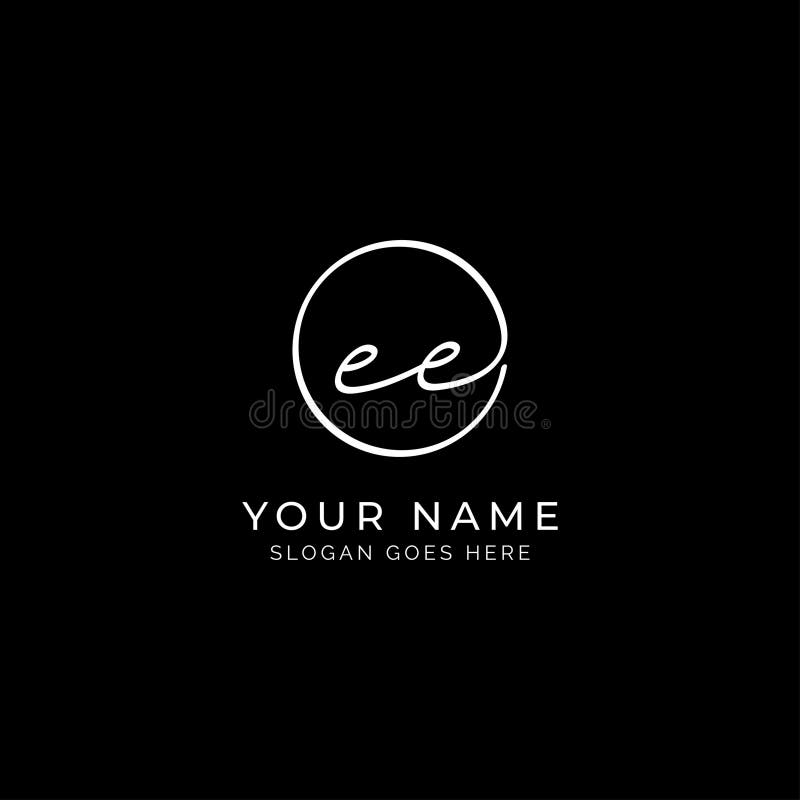 Handwritten Letter E Circle Logo Stock Illustrations – 275 Handwritten ...
