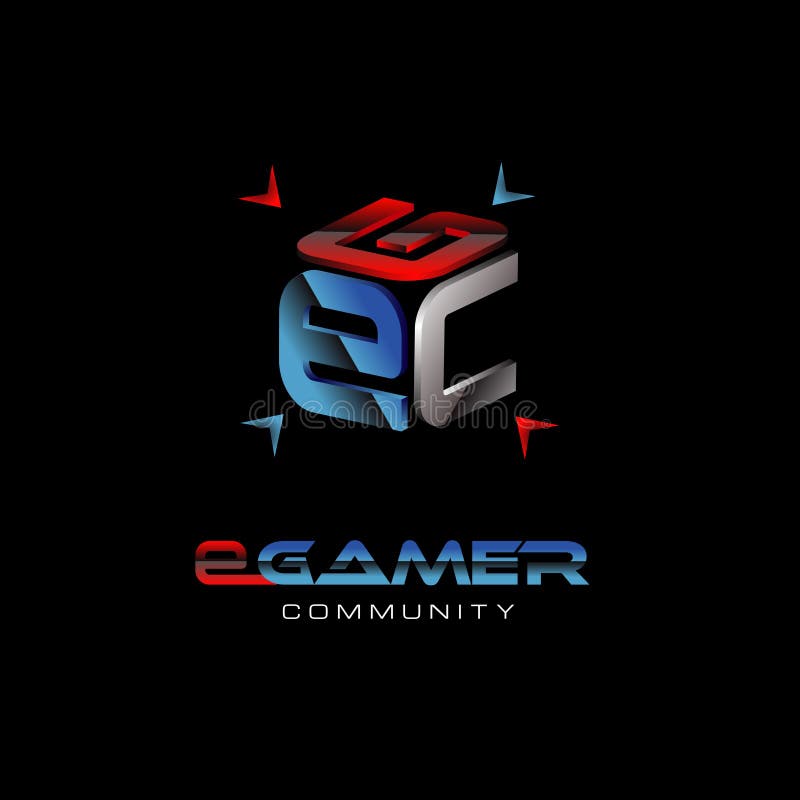 E Gamer Community Logo Symbol Icon Stock Illustration - Illustration of ...