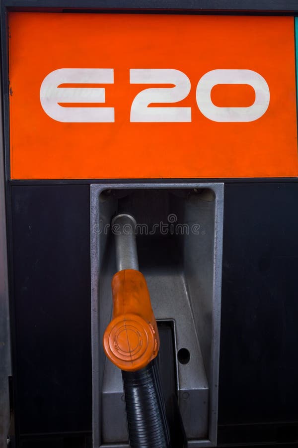 E20 Gas pump nozzle. stock photo. Image of gasoline, black - 30475792