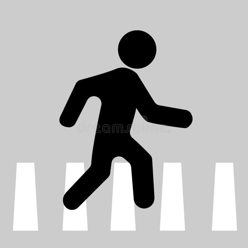 Het Pictogram Van De Mensengang Lopend Mensen Vectorpictogram De Mensen ...