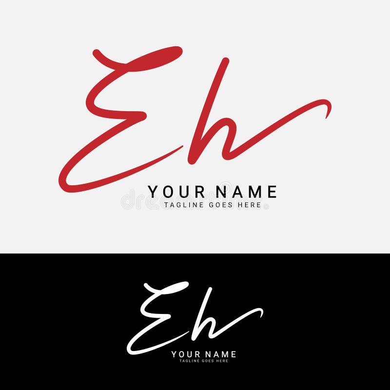 Initial Letter SP Logo in Signature. Handwritten Lettering Style of S ...