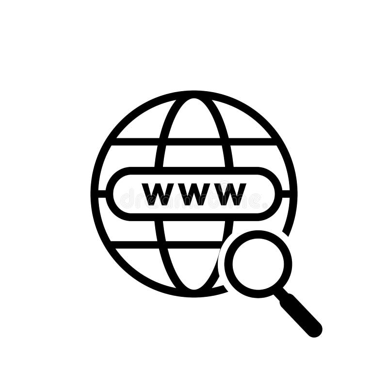 Vetor Do ícone Do Internet Linha Símbolo Do Web Site Do HTTP Ilustração ...