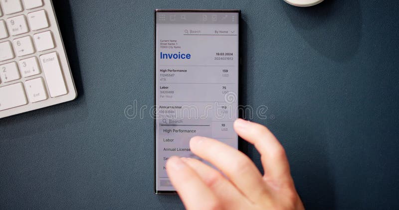 E Invoice Software stock image. Image of budget, accounting - 316929805