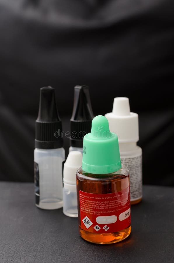 E-Juice for Electronic Cigarette Stock Image - Image of closeup, safer ...