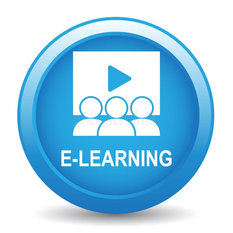 E learning button stock illustration. Illustration of conference ...