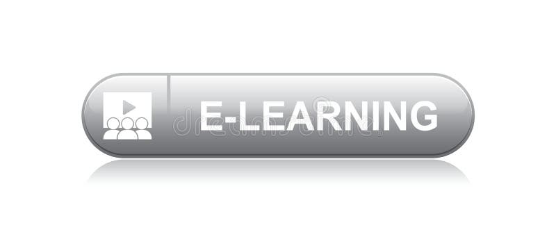 E learning button stock illustration. Illustration of conference ...