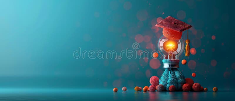 This is an E-learning Concept. Businessman Holding a Lightbulb ...