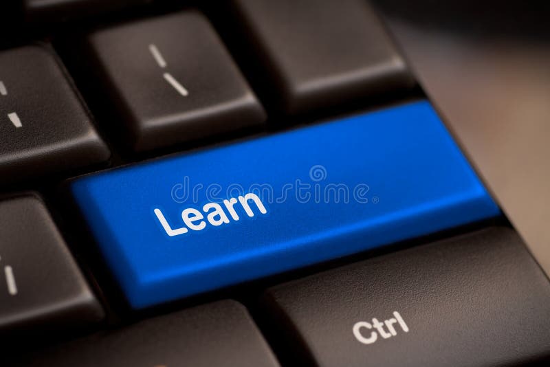 E-Learning Concept. Computer Keyboard Stock Image - Image of ideas ...