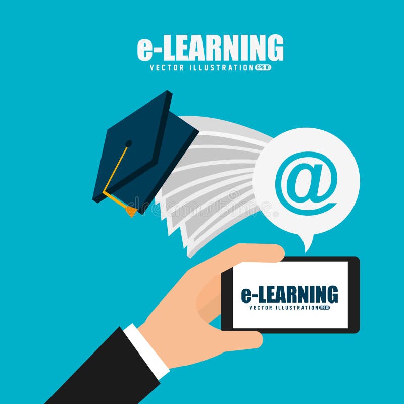 E-learning concept design stock vector. Illustration of ebooks - 63308441