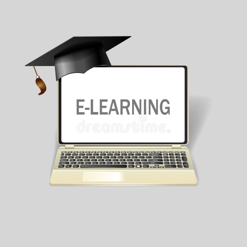 E-learning Concept Design, Vector Illustration Stock Vector ...