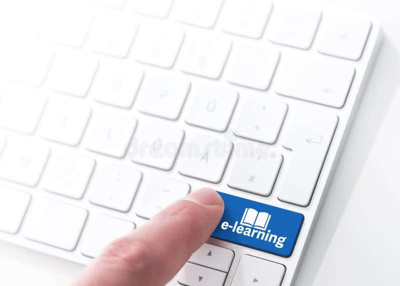 E-learning concept stock photo. Image of economy, keyboard - 92600152