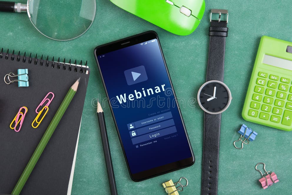 E - Learning Concept, Online Education Login or Registration Screen ...