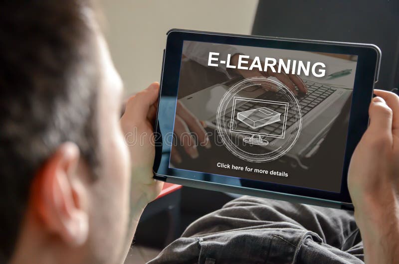 Concept of e-learning stock image. Image of learning - 171586737
