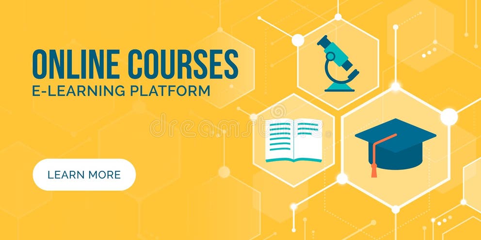 E-learning and Digital Education Stock Vector - Illustration of certification, artificial: 258632249