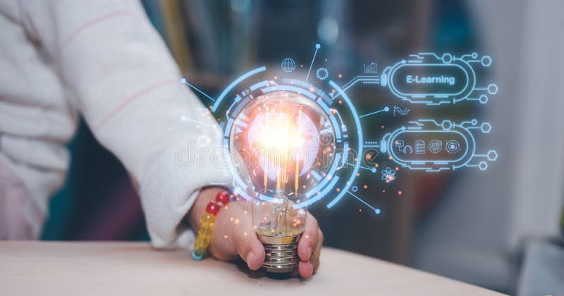 E-learning Education Internet Network Technology Concept Stock Photo ...