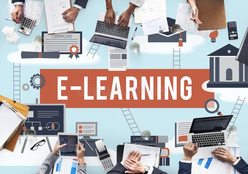 E-learning Education Internet Technology Network Concept Stock Image ...
