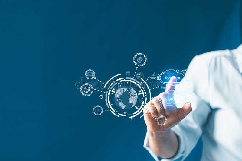 E-learning Education Internet Technology Webinar Online Courses Concept ...