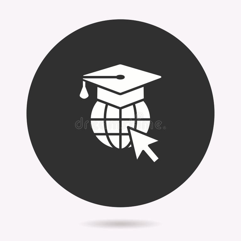 E-learning Education - Vector Icon. Illustration Isolated. Simple ...