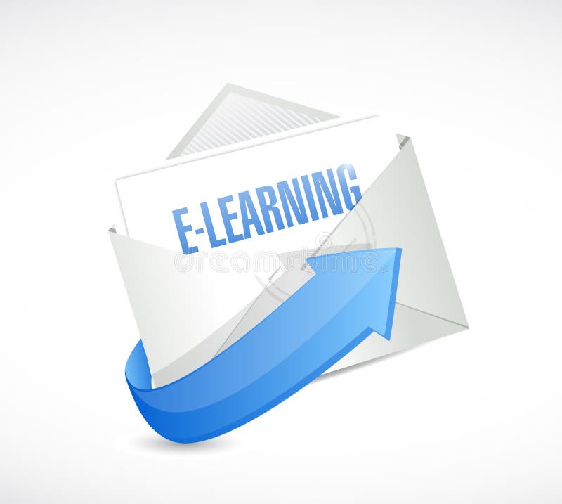 E Learning Email Message Illustration Design Stock Illustration ...