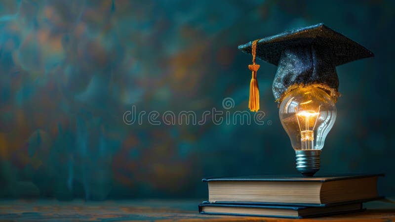 E-learning Graduate Certificate Program Concept Lightbulb on Book with ...