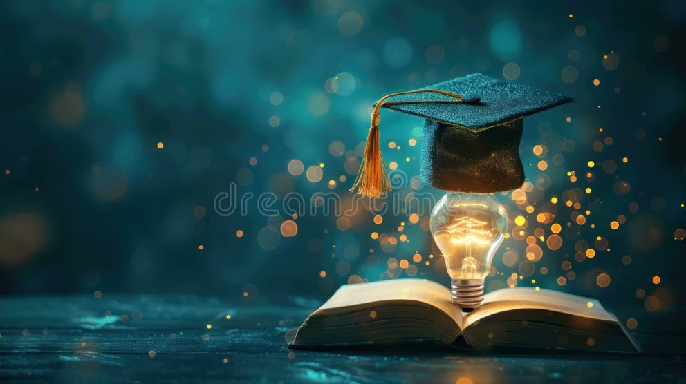E-learning Graduate Certificate Program Concept Lightbulb on Book with ...