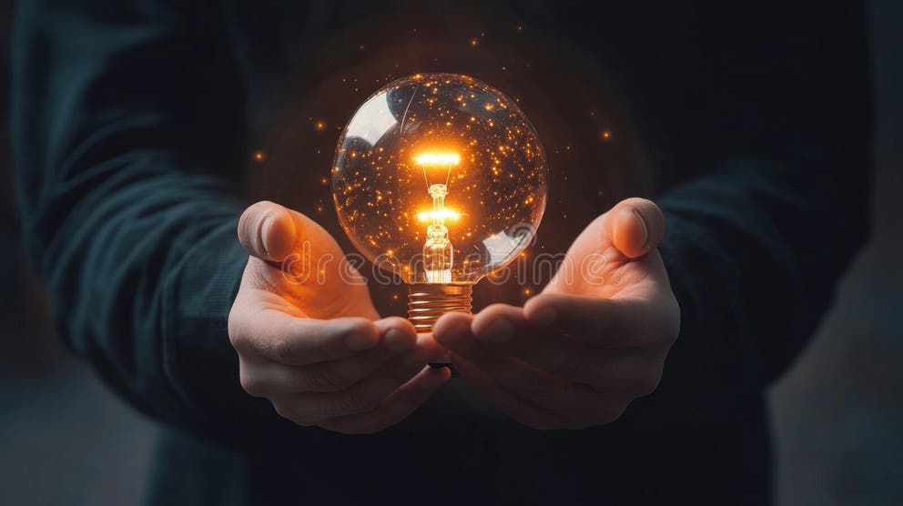 E Learning Graduate Certificate Program Concept Man with Lightbulb and ...