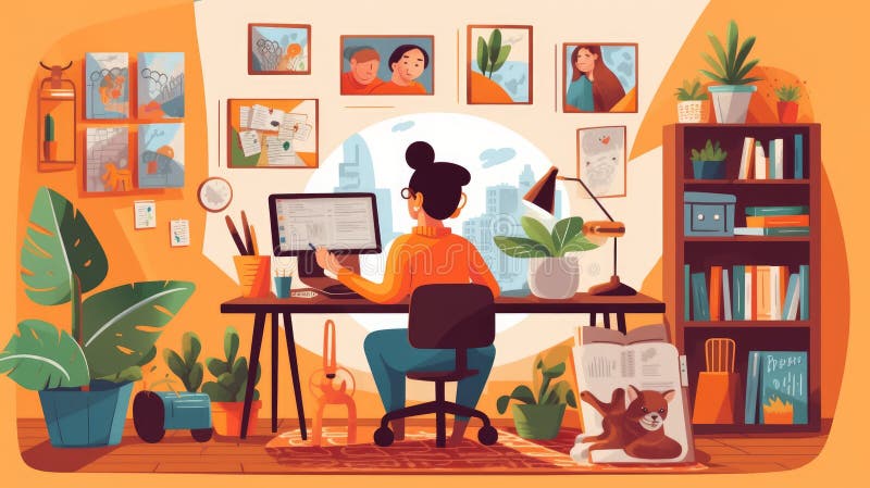 E-learning at Home, with a Dedicated Study Area and Online Resources ...