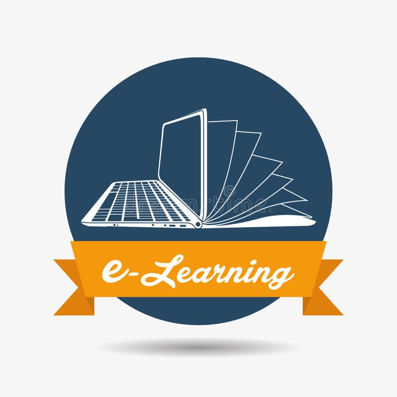 E-learning icon design stock vector. Illustration of social - 68584813