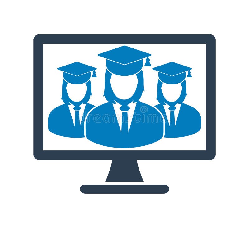 E learning icon. stock vector. Illustration of learner - 158367358