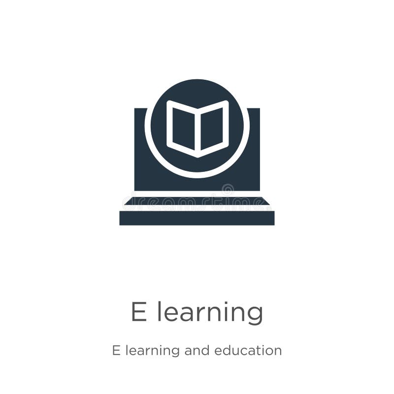 E Learning Icon Vector. Trendy Flat E Learning Icon from E Learning and ...