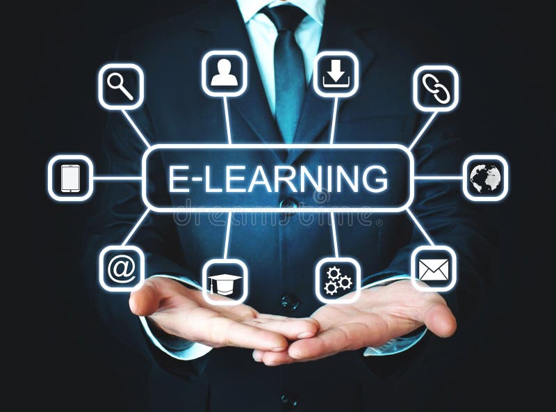 E-Learning. Internet Education Concept Stock Image - Image of digital ...