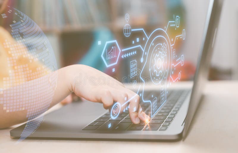 E Learning Kid Activity Concept Stock Image - Image of concept, home ...