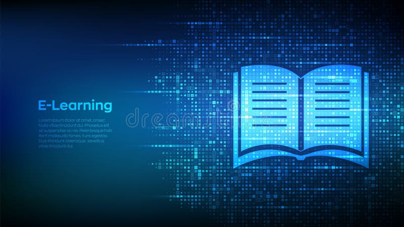 E-learning Made with Binary Code. Innovative Online Education. Webinar ...
