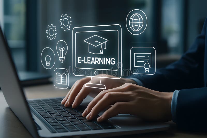 E Learning Online Courses and Education Platform Concept for Skills Development and Career ...