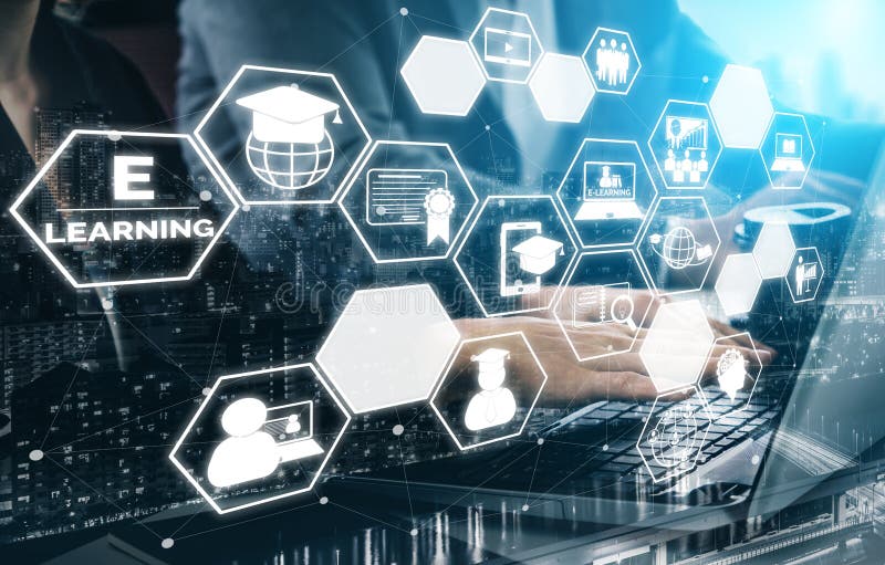 E-learning for Student and University Concept Stock Photo - Image of ...