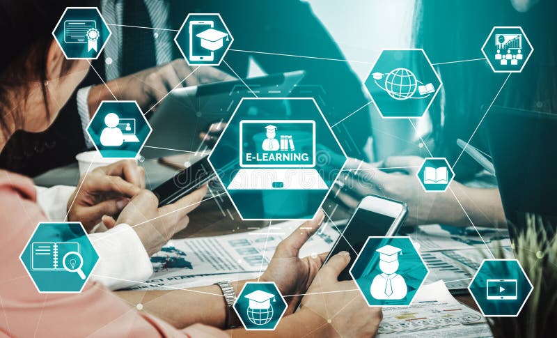 E-learning for Student and University Concept Uds Stock Image - Image ...