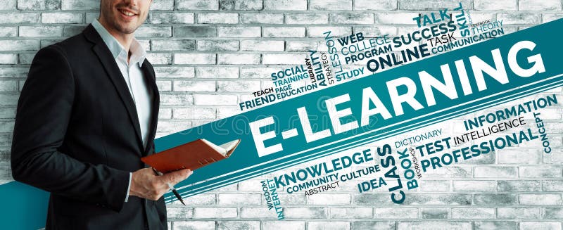 E-learning for Student and University Concept Uds Stock Illustration ...