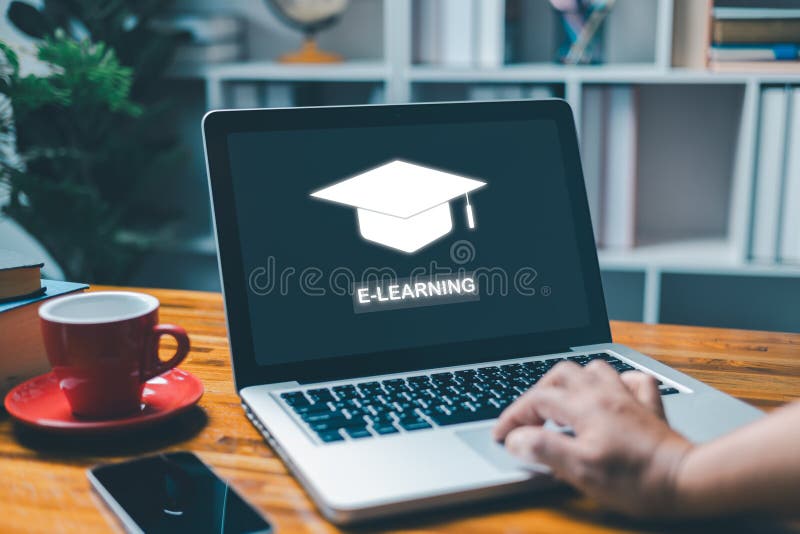 E-learning and Online Education for Student and University Concept ...
