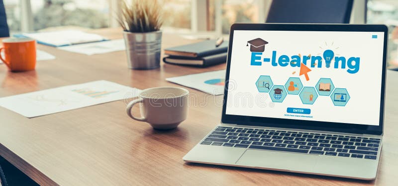 E-learning and Online Education for Student and University Concept ...