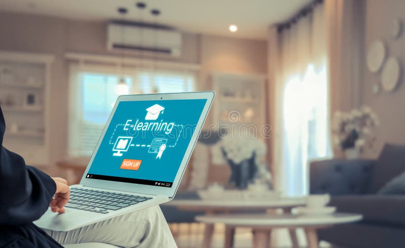 E-learning and Online Education for Student and University Concept ...