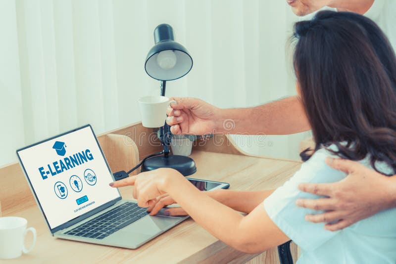 E-learning and Online Education for Student and University Concept ...