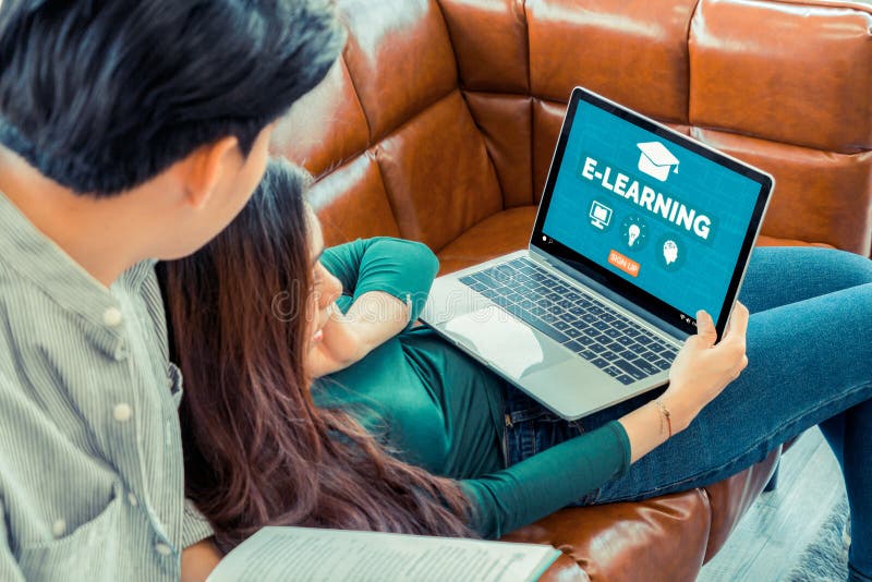 E-learning and Online Education for Student and University Concept ...