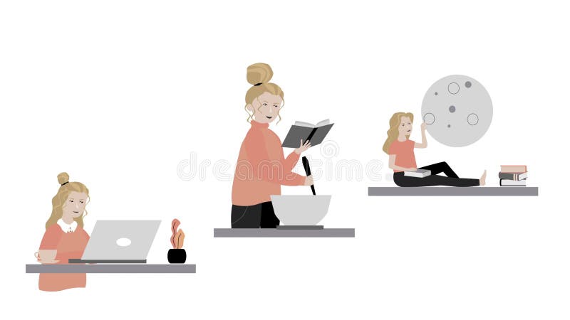 E-learning Online Education White Background Design in 4k Video. Stock ...