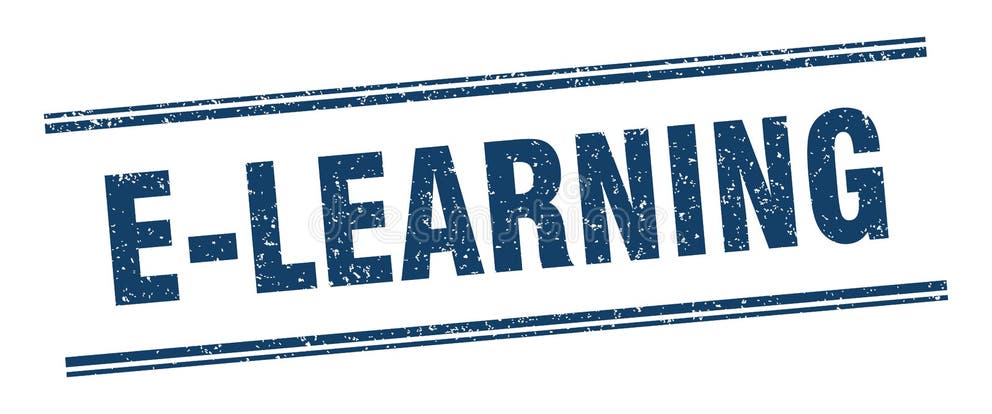 E-learning Stamp. E-learning Square Grunge Sign Stock Vector ...