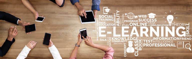 E-learning for Student and University Concept Stock Photo - Image of ...