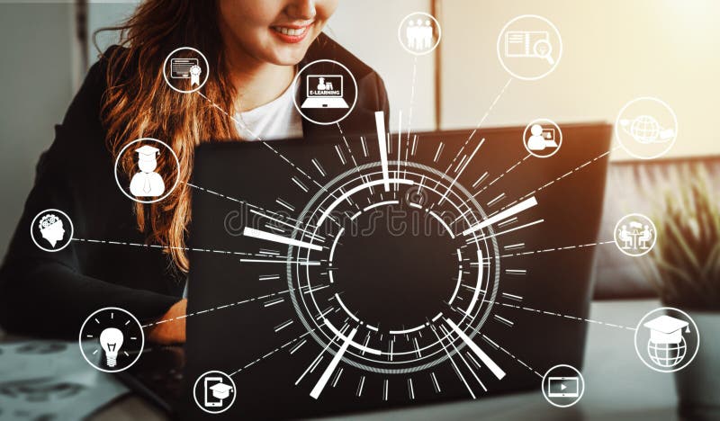 E-learning for Student and University Concept Uds Stock Image - Image ...