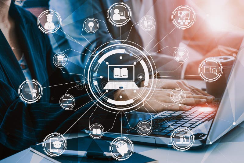 E-learning for Student and University Concept Uds Stock Image - Image ...