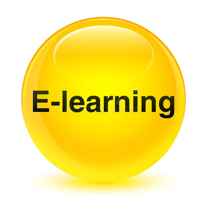 E Learning Yellow Round Button Stock Illustrations – 7 E Learning ...